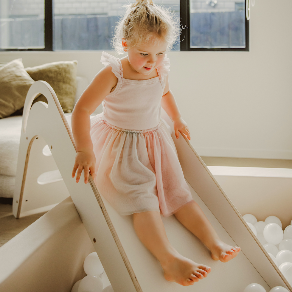 Wooden Scandi Style Slide – The Playtime Store