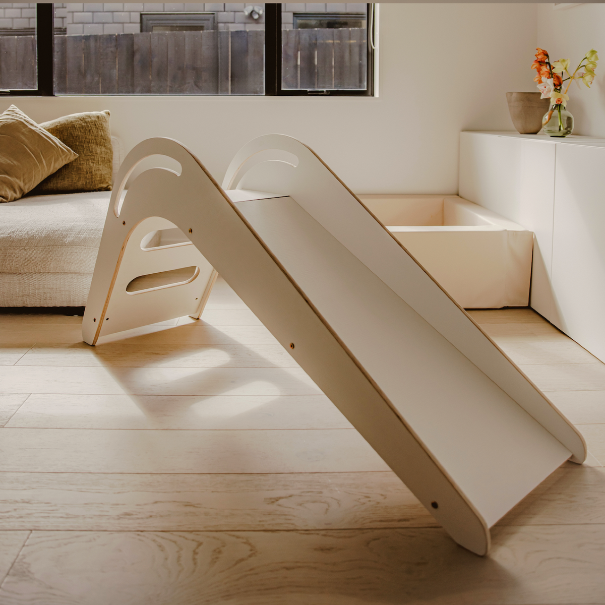 Wooden Scandi Style Slide – The Playtime Store